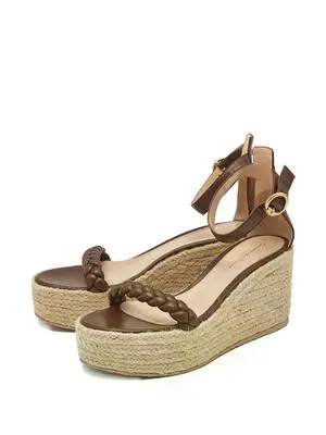 GIANVITO ROSSI Merida Wedged Sandals - Brown