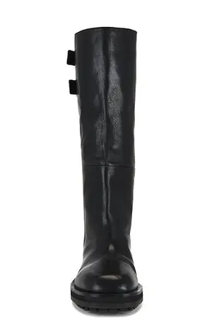 JIMMY CHOO Brooklyn Buckled Zip Up Leather Boots