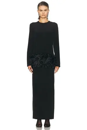 TOTEME Petal Dress - Black