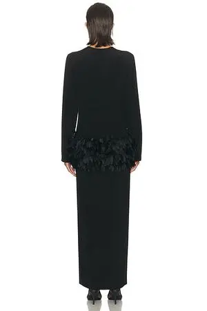 TOTEME Petal Dress - Black