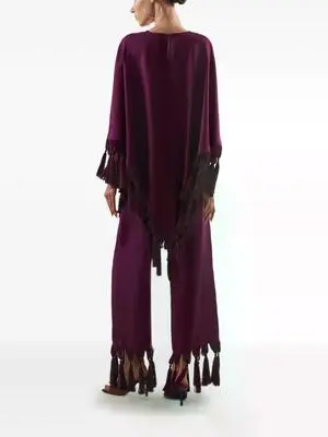 TALLER MARMO Gloria Tassel Blouse - Purple