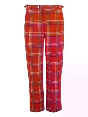 BODE Plaid-pattern Gable Trousers