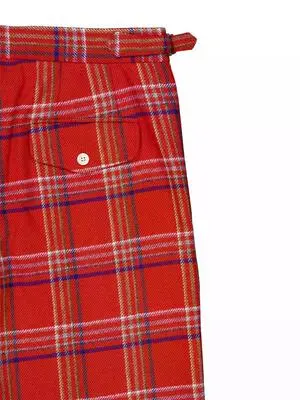 BODE Plaid-pattern Gable Trousers
