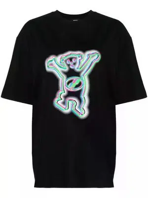 We11Done Teddy Print T-shirt - Black