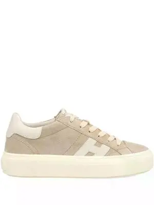 Hogan Crosswind Suede Sneakers - Neutrals
