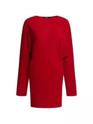 Jacquemus La Mistral Open-back Draped Dress - Red