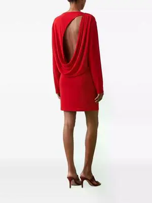 Jacquemus La Mistral Open-back Draped Dress - Red