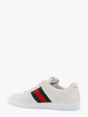 Gucci Screener Leather Sneakers - White