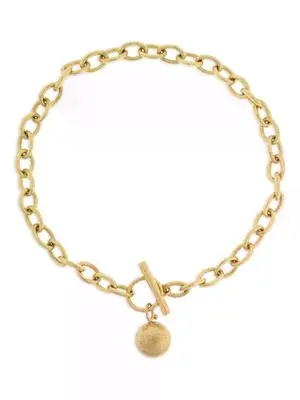 Ulla Johnson Chain-link Necklace With Ball Pendant - Gold