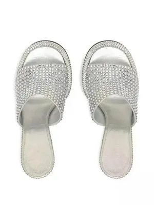 SERGIO ROSSI Orb Leather Mules