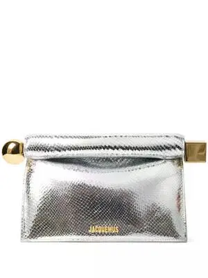 Jacquemus Rond Carré Clutch Bag - Silver