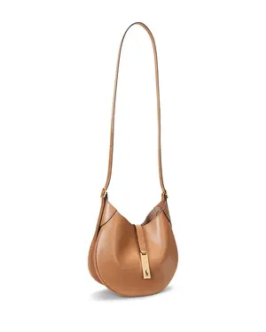 Ralph Lauren Polo Id Leather Small Shoulder Bag - Tan