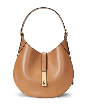 Polo Ralph Lauren Polo Id Leather Small Shoulder Bag - Tan