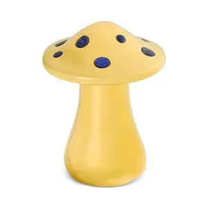 Jonathan Adler Large Brass Mushroom Box - Brass/lapis