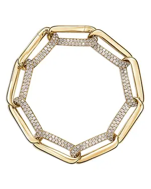 Hearts On Fire 18k Yellow Diamond Chain Link Bracelet - Gold