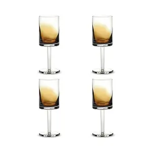 SERAX White Wine Glass Amber Zuma, Set Of 4 - Brown