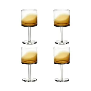 SERAX Red Wine Glass Amber Zuma, Set Of 4 - Brown