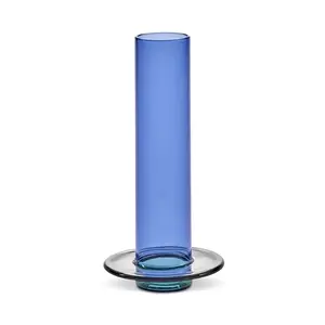 SERAX Vase S Glass Towers - Blue