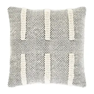 LIVABLISS Surya Harlow Decorative Pillow - Cream/black