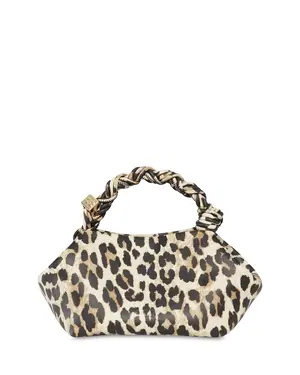 GANNI Animal Print Small Bou Bag - Leopard