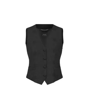 MARC CAIN Fitted Waistcoat With Belt