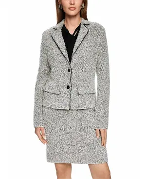 MARC CAIN Boucle Blazer Knitted In Germany