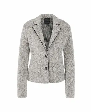 MARC CAIN Boucle Blazer Knitted In Germany