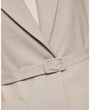 MARC CAIN Notched Lapel Blazer With Belt
