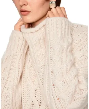 MARC CAIN Knitted In Germany Cable Knit Jumper