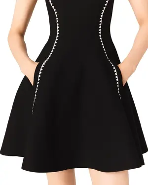 Maje Babydoll Skater Mini Dress