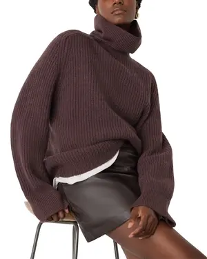 Whistles Heavy Gauge Roll Neck Knit Sweater