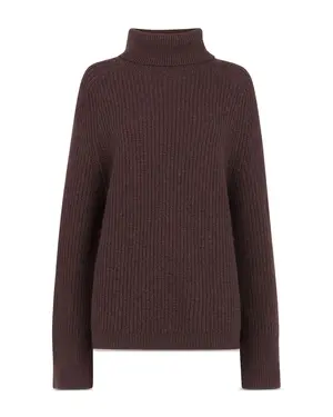 Whistles Heavy Gauge Roll Neck Knit Sweater