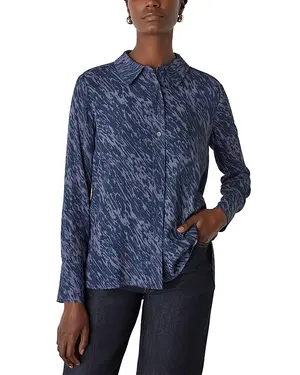 Whistles Abstract Marks Collared Shirt