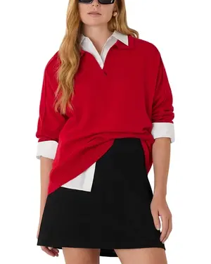 Whistles Wool Collar Neck Knit Sweater