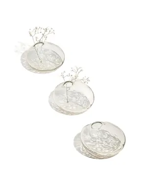 THE COLLECTIVE HOME Pebbled Natura Vases Set Of 3