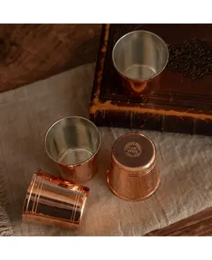 COPPERMILL KITCHEN Cmk Vintage Inspired Shot Glass, Set Of 4