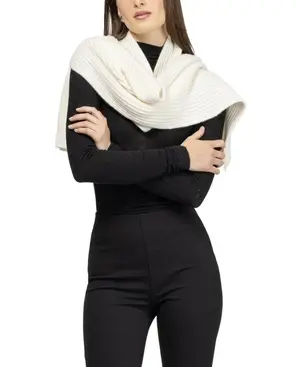 Gorski Select Cashmere Knit Scarf - Ivory