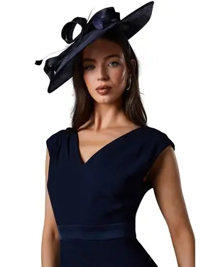 Coast Satin Back Crepe Peplum Dress