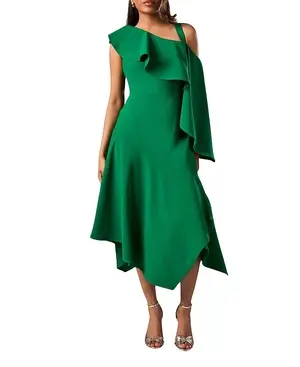 Coast Petite Midi Dress - Emerald