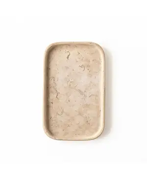 ANDJACOB Bathroom Tray - Travertine Marble