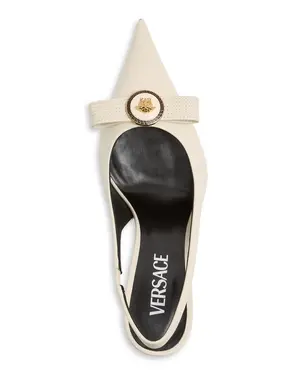Versace Ribbon Slingback Pumps