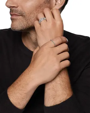 David Yurman Hex Stack Ring - Silver