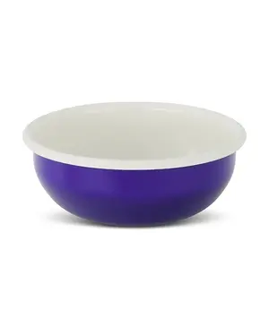 ELIFLE Enamel Serving Bowl - Royal Blue Ivory