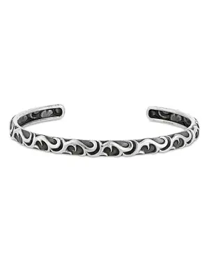 John Varvatos Sterling Gothic Cuff Bracelet - Silver