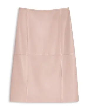 JIL SANDER A-line Leather Skirt