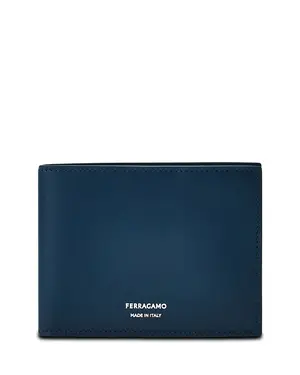 FERRAGAMO Classic Wallet - Titanic Blue