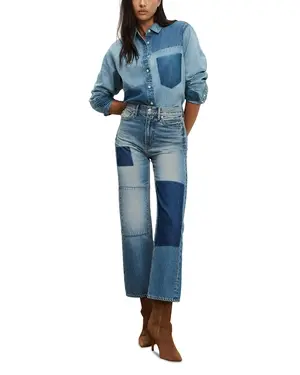 Veronica Beard Dylan High-rise Straight Ankle Jeans