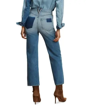 Veronica Beard Dylan High-rise Straight Ankle Jeans