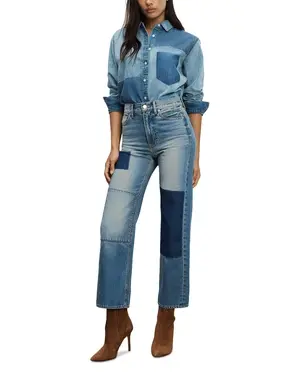 Veronica Beard Dylan High-rise Straight Ankle Jeans