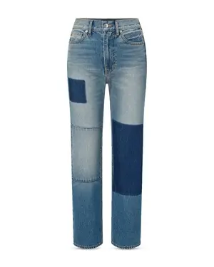 Veronica Beard Dylan High-rise Straight Ankle Jeans